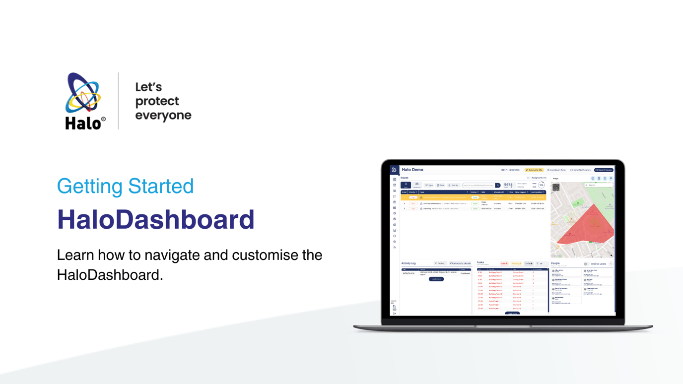Getting Started in the HaloDashboard